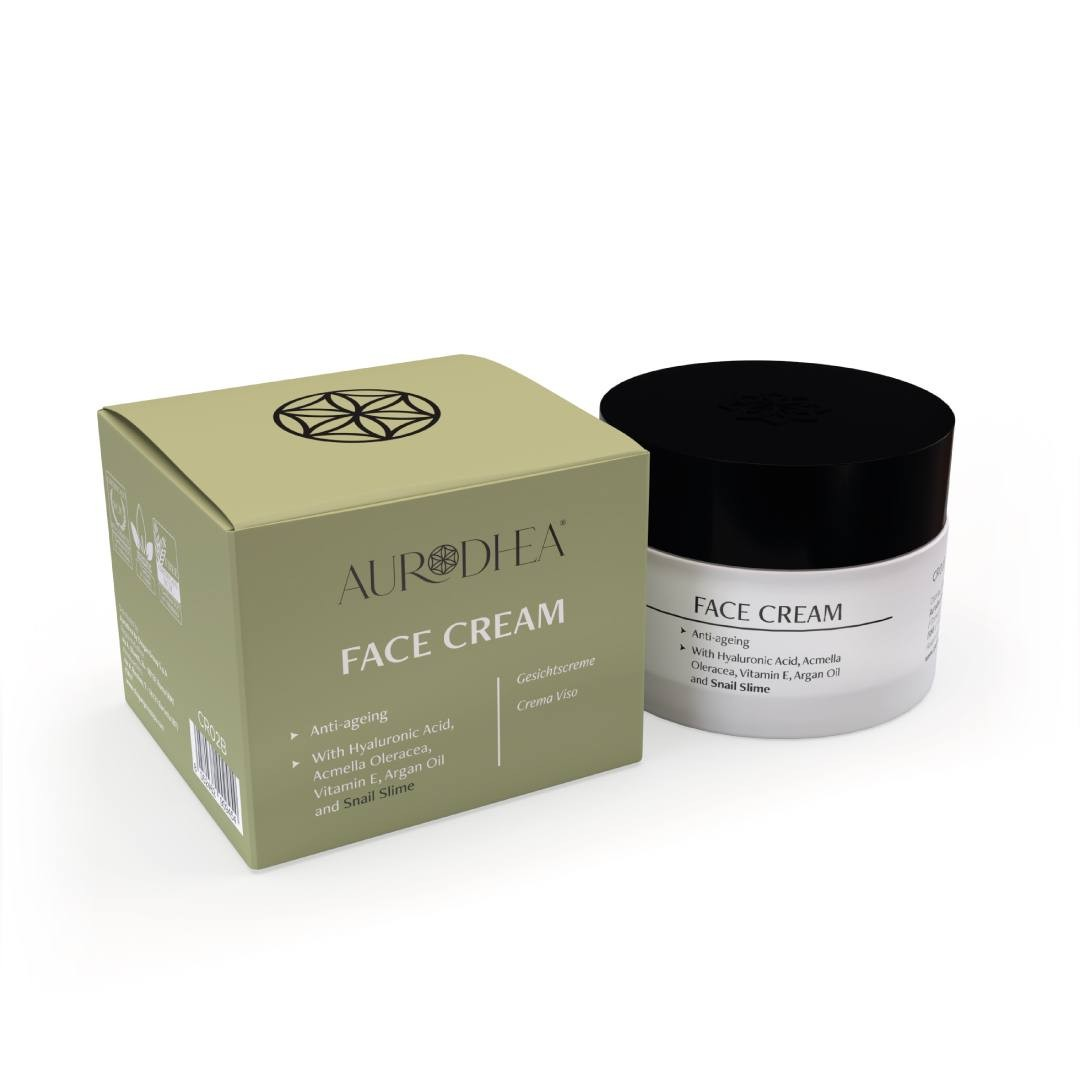 Anti-ageing Snail Slime Face Cream - 50 ml Enriched with Hyaluronic Ac ...